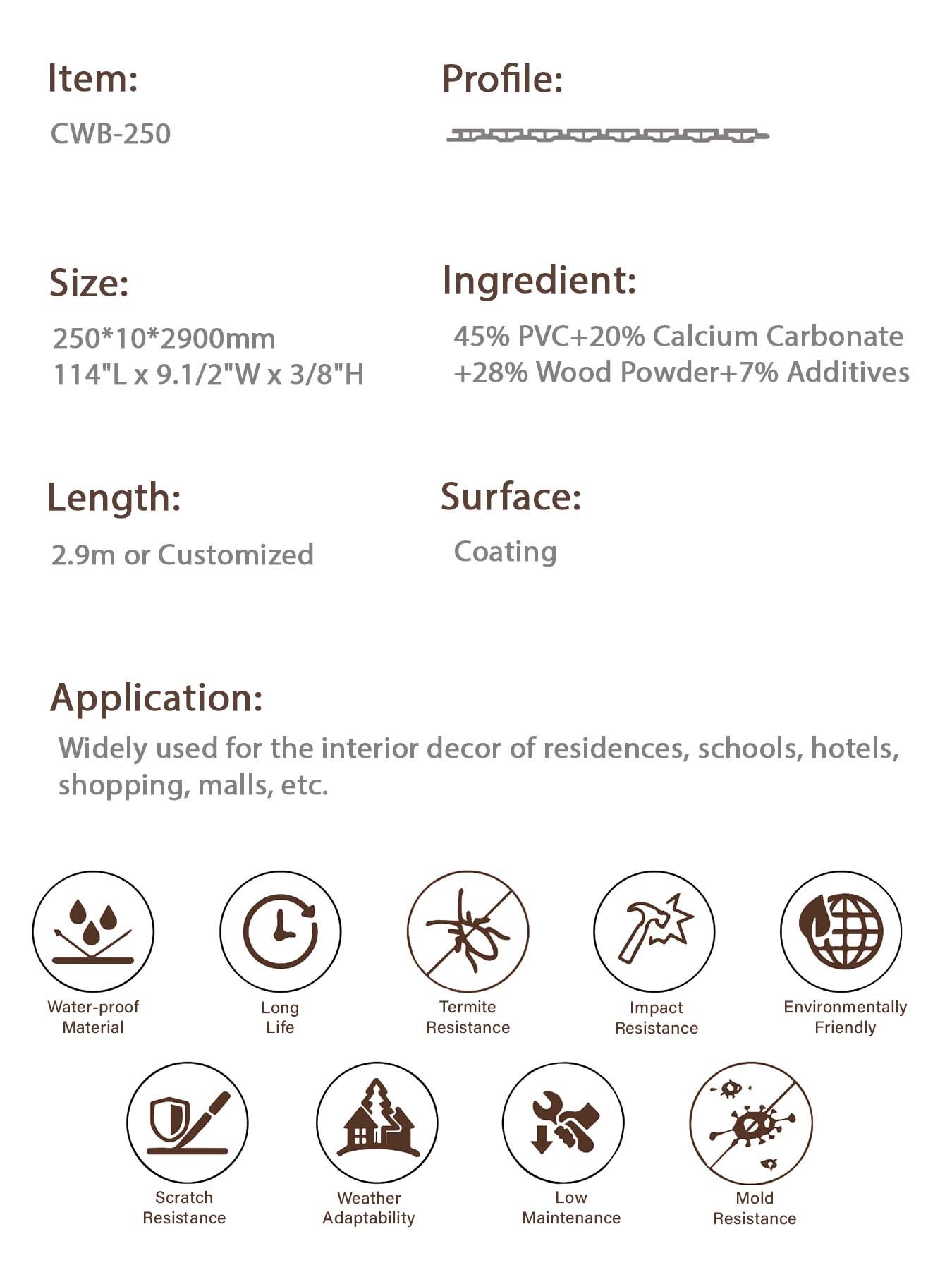 Sample CWB-250 – Ellipse Decor